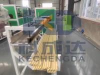 China Interior WPC Bamboo Fiber Fluted Board PVC Coating Grille Indoor Great Wall Panel Extrusion Machine for sale