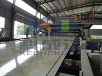 China Plastic Plate Making Machine PVC Imitation Marble Wall Panel Production Line for sale
