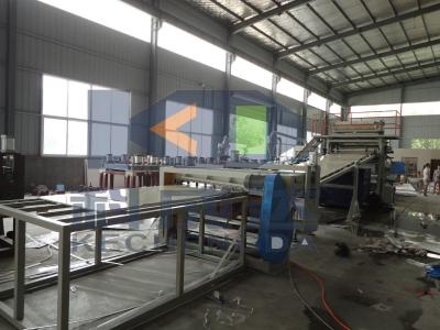 China PVC Marble Board Extrusion Machine / PVC Plastic Artificial Stone Profile Production for sale