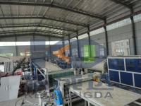 China PVC Marble Board Extrusion Machine / PVC Plastic Artificial Stone Profile Production for sale