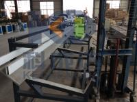 China Interior Decoration WPC Bamboo Fiber Fluted Board PVC Coating Grille Indoor Great Wall Panel Extrusion Production Line for sale