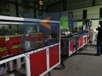 China Plastic PVC Skirting Boards Covers Making Machine / PVC Skirting Boards Extrusion Production Line for sale