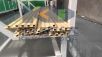 China WPC Advertising Sign Design Background Wall 160 Hollow Grille Great Wall Board Production Line for sale