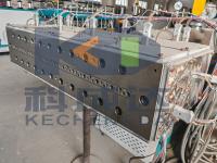 China pvc wood plastic composite door panel making machine /wpc profile production line for sale