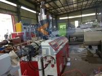 China PE plum blossom threading plastic pipe production line for sale
