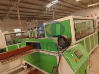 China PE Wood Plastic Outdoor Column / WPC Foam Door Panel Board WPC PP PE Rigid Profile Sill Fence Production Line for sale