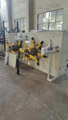 China Double Station Plastic HDPE Pipe Coiling Winder Coiler Winding Machine With Automatic Strapping For PE Pipes for sale