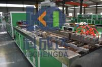 China PLC Controlled Pvc Wpc upvc Profile Extrusion Line for Plastic Wood Window Profile Extruder for sale