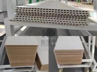 China 5.5kgs/M2 PVC Wall Panel Plastic Wood Grain PE Extruder Machine for Bamboo Fiber Integrated Wall Panel for sale