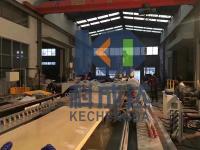 China Indoor Co-extrusion Wpc Door Panel Extruder Production Line for Wood Plastic Composite Profile for sale
