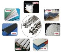 China Bamboo and wood fiber wall board screw barrel stone plastic wall board screw barrel PVC powder conical twin screw for sale