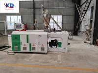 China PP PE 10m Plastic Profile Extruder Machine PVC WPC Plastic Profile Production Line for sale