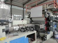 China SJSZ120/28 Bamboo Fiber Wall Board Stone Plastic Wall Board Conical Twin Screw Extruder Production Line Machie for sale