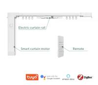 China Apple HomeKit Motorized Curtain Track OEM Ceiling Or Wall Mounted Installation Type Providing Smart Home Automation Experience for sale