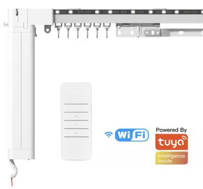 China Maximumload 15 Kg Smart Curtain Tracks Motorized Curtain Rail System Powered by AC 100 240V Suitable for Home Office and Commercial for sale