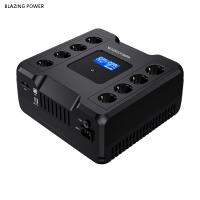 China LCD Display Desktop UPS Offline 1000VA 600W Capacity for Home Office for sale