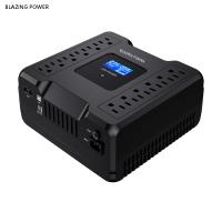 China Custom US Spec Plug Desktop UPS 1000VA 600W With LCD Display for sale