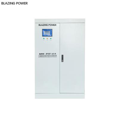 China SBW-250KVA 3 Phase Automatic Voltage Regulator 98% Efficiency Overload Protective for sale