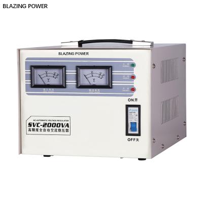 China SVC-2000VA Automatic Voltage Stabilizer Single Phase Multiple Protection Features for sale