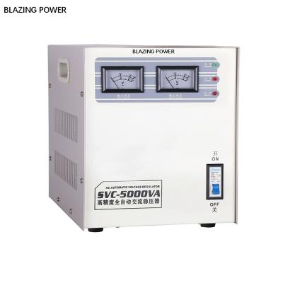 China 5000VA Single Phase Automatic AC Voltage Regulator 140~260V Input Range for sale