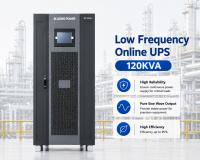 China 120KVA Low Frequency Online UPS with Pure Sine Wave Output and Zero Transfer Time for Industrial Power Protection for sale