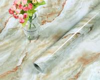 China Self-Adhesive Marble PVC Wallpaper Roll 45cm x 10m Soundproof Waterproof for Living Room for sale
