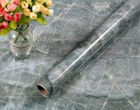 China Self-Adhesive Marble PVC Wallpaper Roll 45cm x 10m Soundproof Waterproof for Living Room for sale
