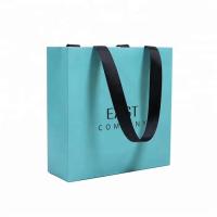 China 128gsm Matte Lamination Recycled Paper Carrier Bags for Take Away Custom Logo for sale