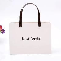 China 128gsm Matte Lamination Recycled Paper Carrier Bags for Take Away Custom Logo for sale