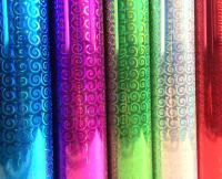 China Removable PVC PET PP Holographic Gift Wrapping Paper Rolls A4 A5 Size for sale