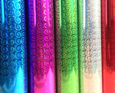 China Removable PVC PET PP Holographic Gift Wrapping Paper Rolls A4 A5 Size for sale