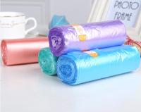 China Custom HDPE Garbage Bags on Roll 1200mm Width Flat C-Fold Star-Sealed for sale