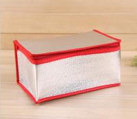 China 14x13x7inch CMYK Color Insulated Lunch Cooler Bag Non Woven Aluminium Foil for sale