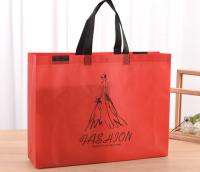 China Custom Printed Non Woven Tote Bag 16kgs Capacity Eco Friendly Reusable Shopping Bags for sale