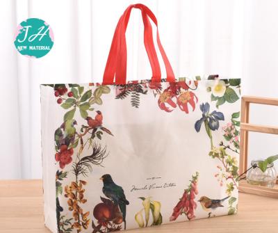 China Custom Non Woven Fabric Tote Bag 44x15x24cm Promotional Shopping Reusable Eco Friendly for sale