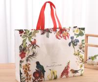 China Custom Non Woven Fabric Tote Bag 44x15x24cm Promotional Shopping Reusable Eco Friendly for sale