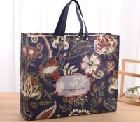 China Custom Non Woven Fabric Tote Bag 44x15x24cm Promotional Shopping Reusable Eco Friendly for sale
