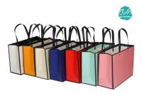 China Custom Printed Paper Shopping Bags 32x11x38cm CMYK Color Luxury Gift Bags with Handles for sale