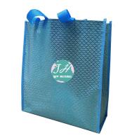 China 80gsm CMYK Color Laser Film Non Woven Fabric Carry Bags Custom Size for sale