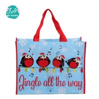 China Custom Non Woven Grocery Bags with Cartoon Prints Reusable Shopping Tote 30x40cm for sale