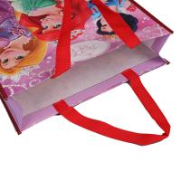 China Glossy Non Woven Fabric Carry Bags 32x11x38cm Reusable Shopping Bags 8-15kg Capacity for sale