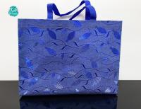 China 450x400x100mm Blue Recyclable Non Woven Fabric Bags Eco Friendly Shopping Tote for sale
