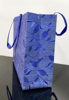 China 450x400x100mm Blue Recyclable Non Woven Fabric Bags Eco Friendly Shopping Tote for sale