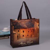 China Custom Silk Screen Printing Non Woven Tote Bag 60-140gsm Reusable Shopping Bag with Handles for sale