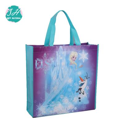 China Custom Non Woven Shopping Bag 32x11x38cm Silk Screen Printed Reusable Carry Bag for sale