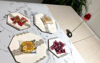 China 7inch Irregular Shape Multi Color Biodegradable Disposable Plates for sale