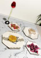 China 7inch Irregular Shape Multi Color Biodegradable Disposable Plates for sale