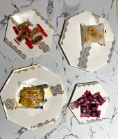China 7inch Irregular Shape Multi Color Biodegradable Disposable Plates for sale