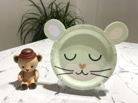 China Flexo Printing Multitudinous Shaped  6inch Disposable Paper Plate for sale
