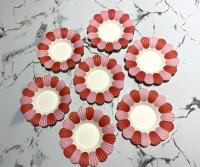 China 13.5cm Disposable Paper Plate Flower Shape Baking Paper Plate for Party Use for sale